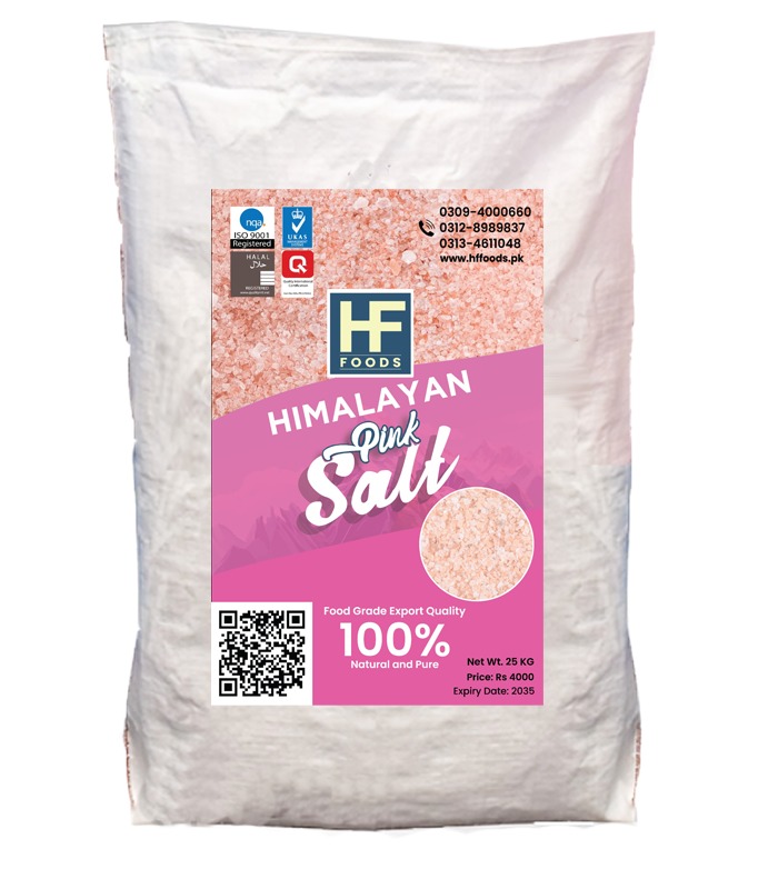 Himalayan Pink Salt - 25 KG (Large Bag) - HF Foods