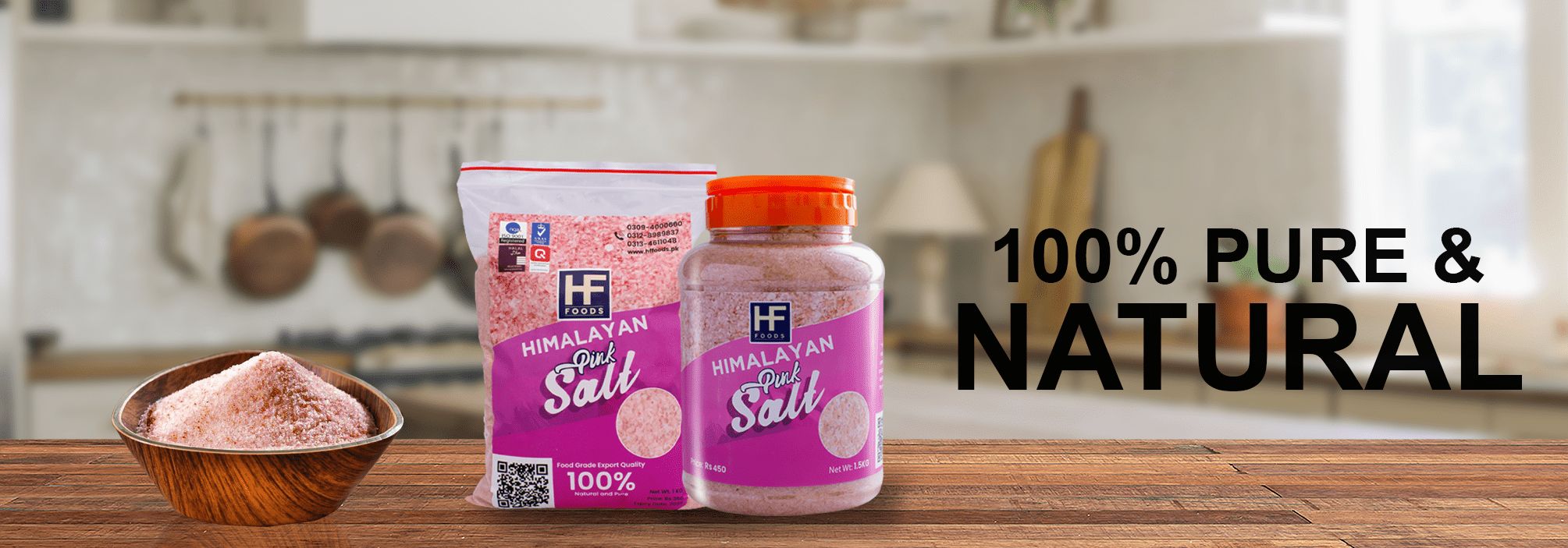 HF FOODS | Purest Himalayan Pink Salt