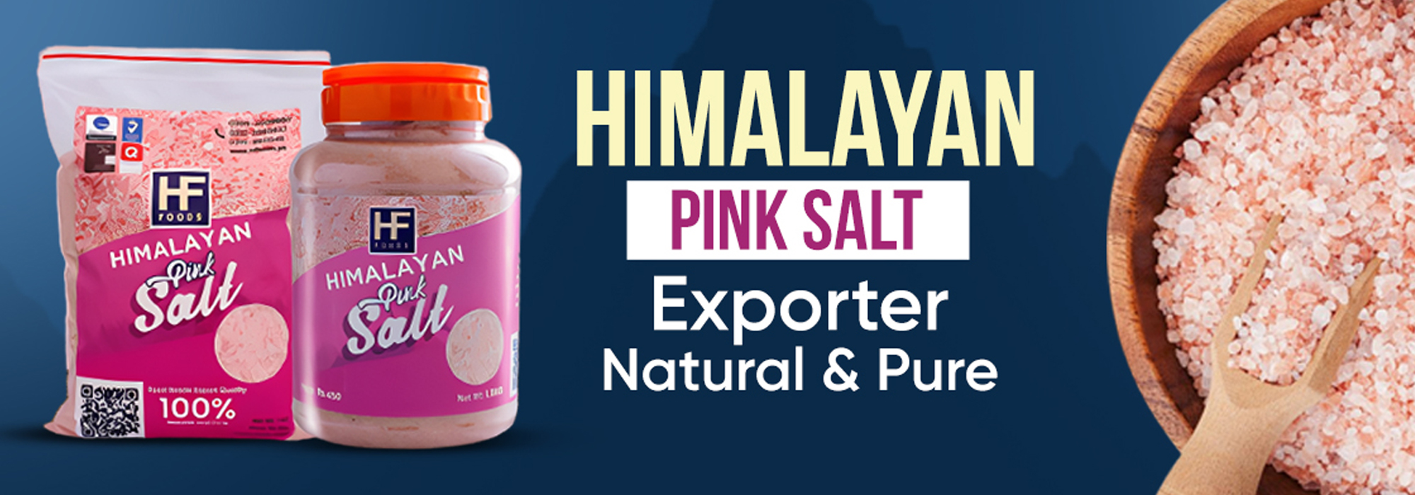 HF FOODS | Purest Himalayan Pink Salt